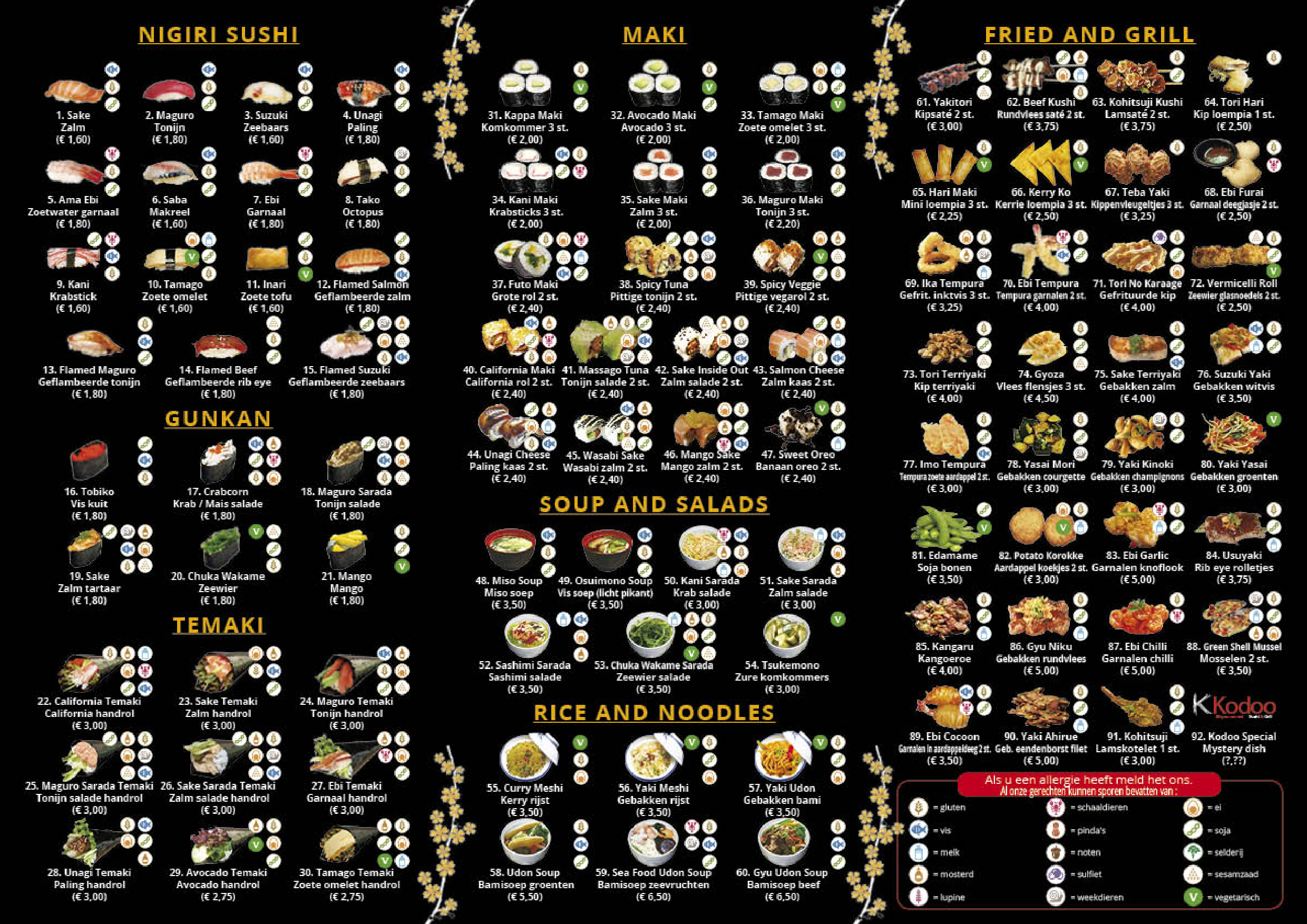 menukaart 1 - Kodoo, Valkenburg - Eet.nu
