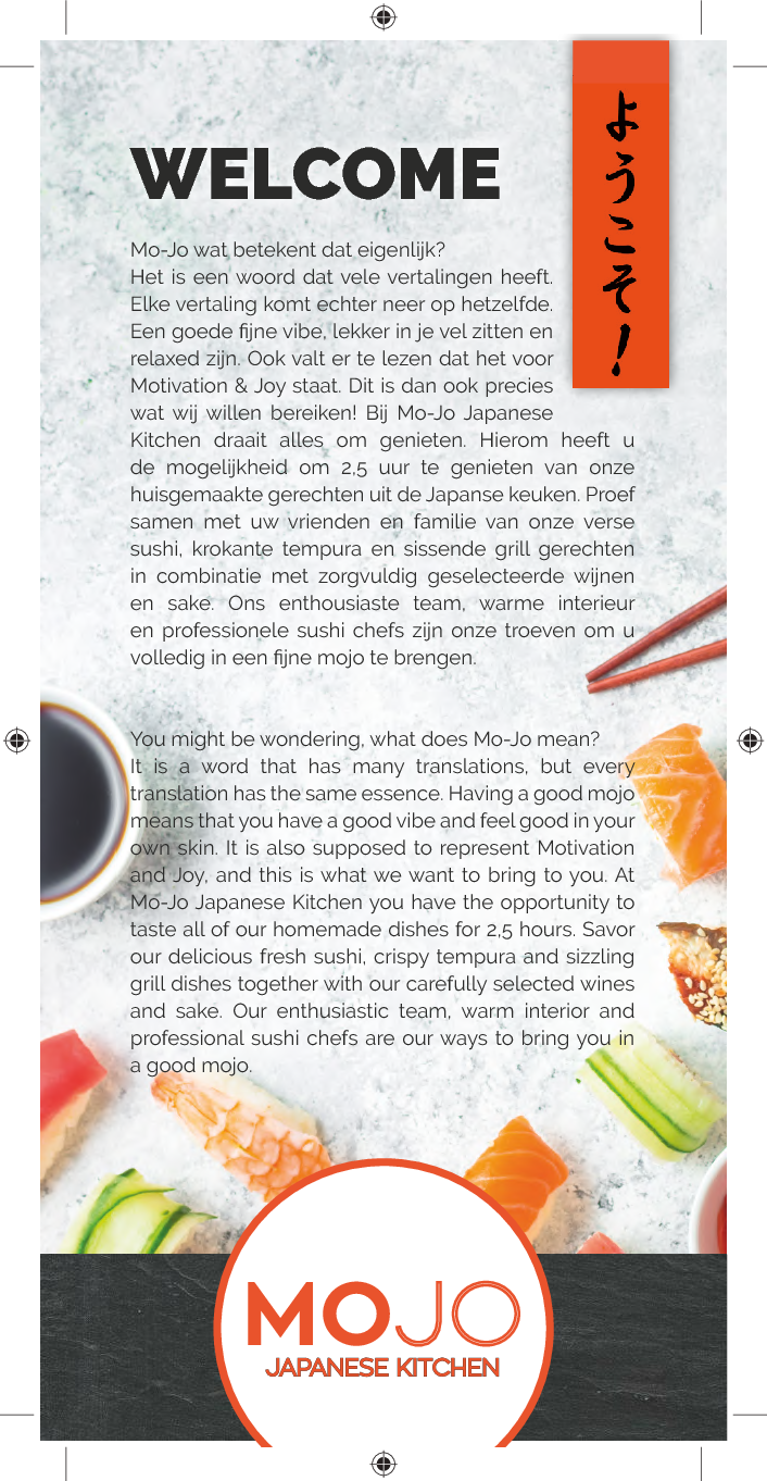 Menukaart - MOJO, Helmond - Eet.nu