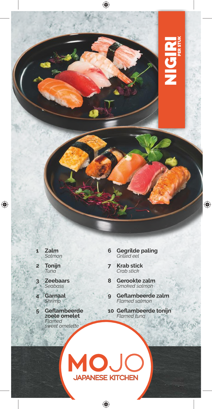 Menukaart - MOJO, Helmond - Eet.nu