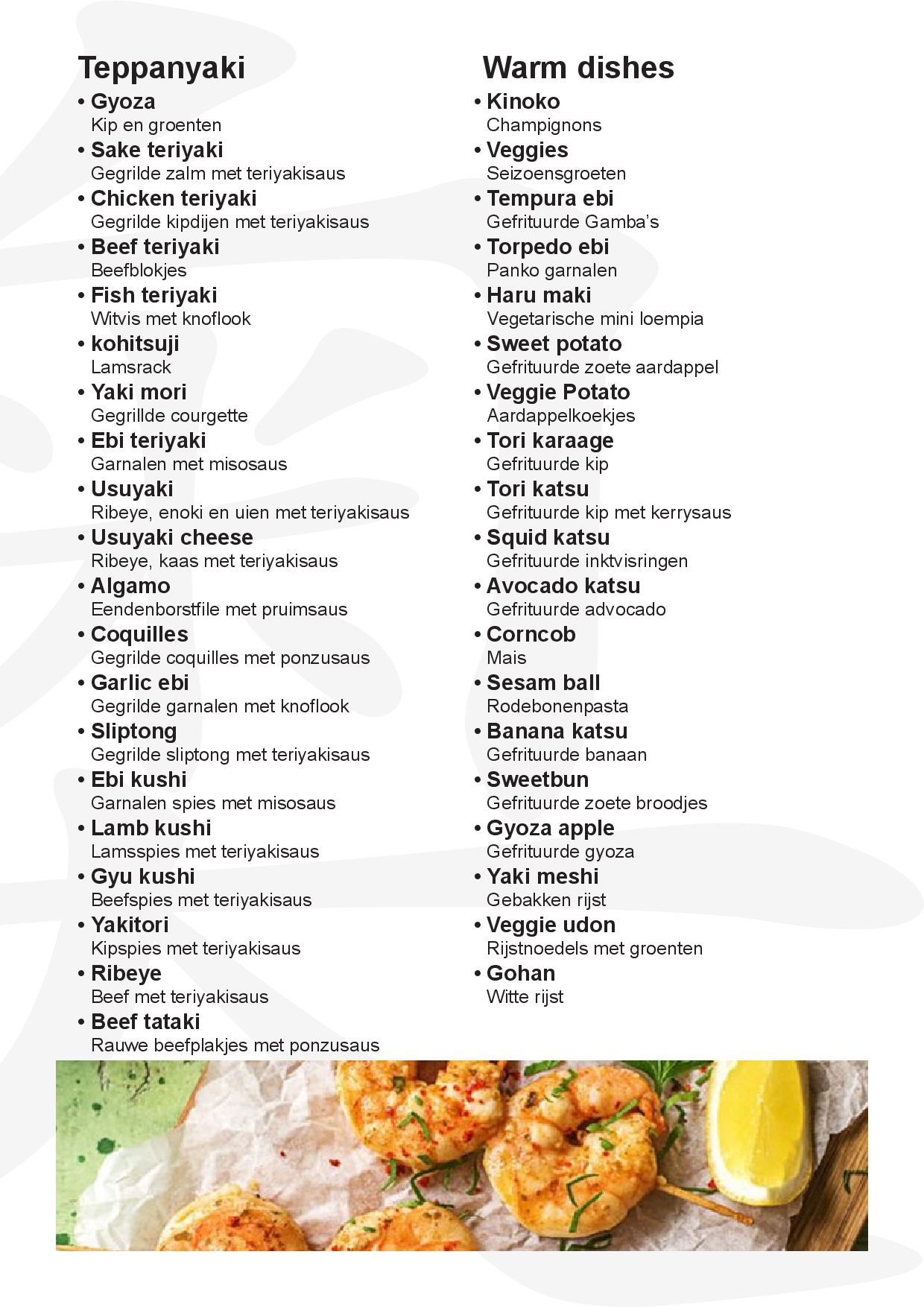 Complete Menukaart - Oku, Winterswijk - Eet.nu