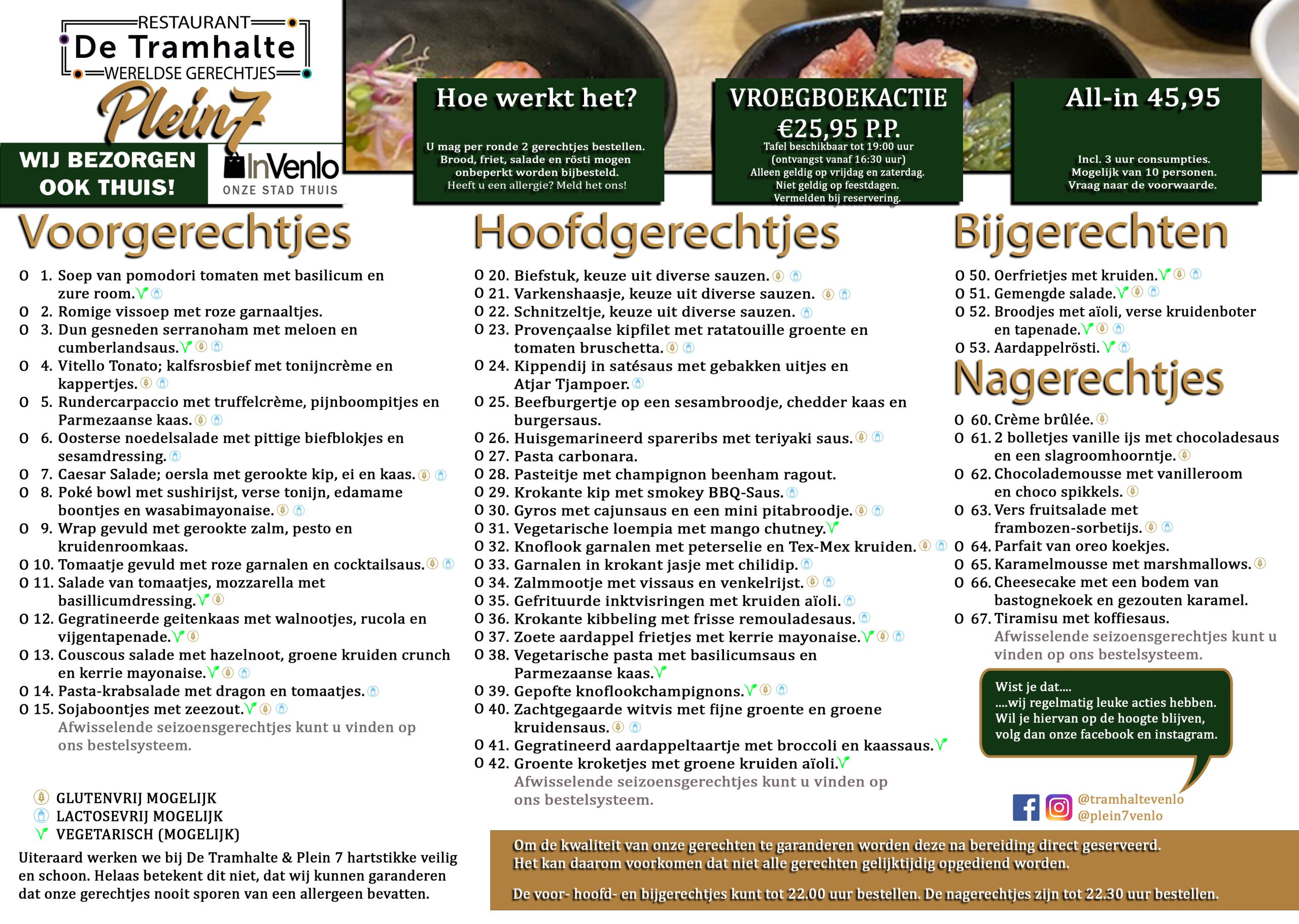 Menukaart - De Tramhalte, Venlo - Eet.nu