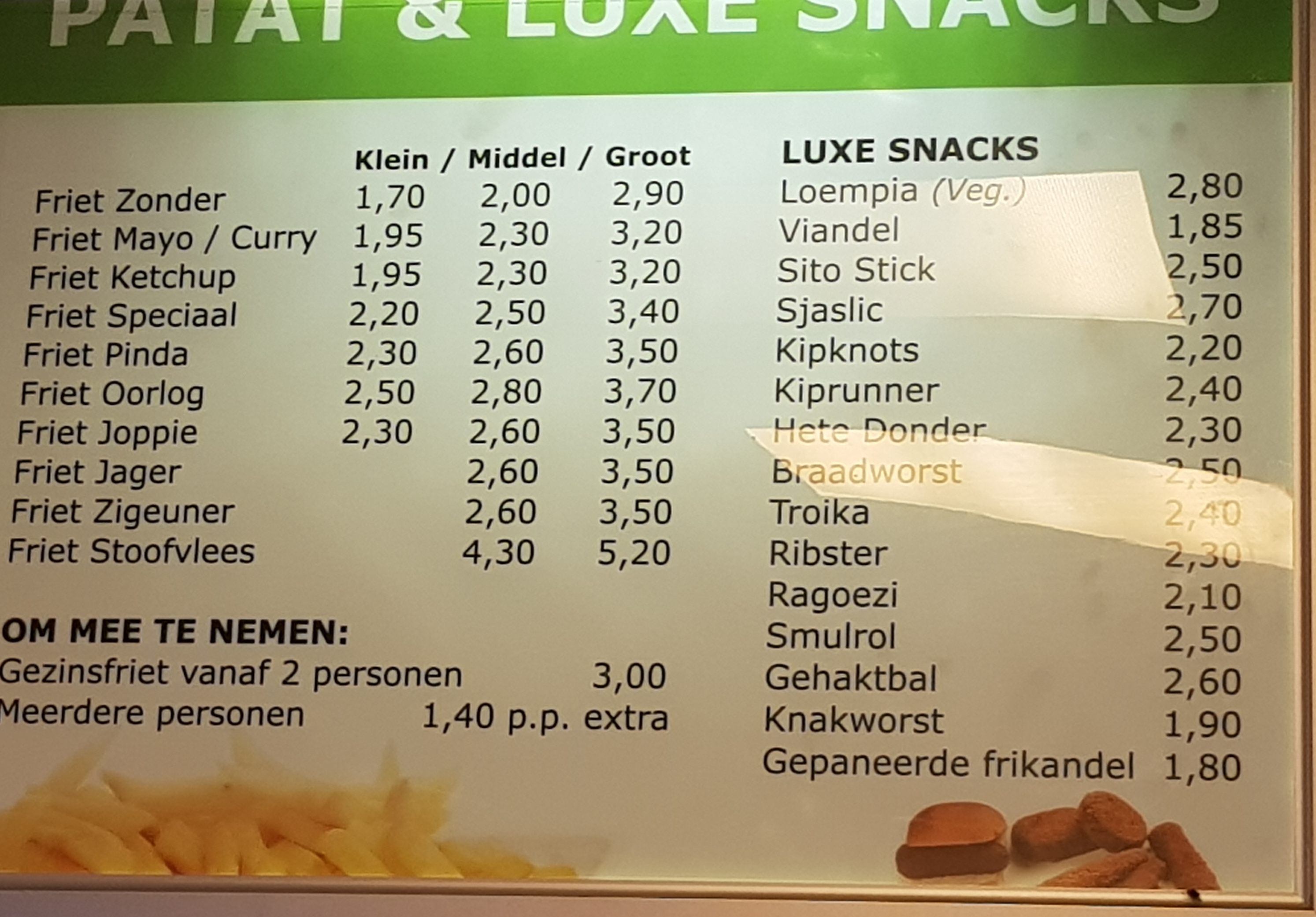 Cafetaria De Splitsing in Ulft - Eet.nu